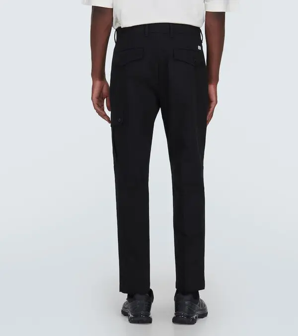 C.P. COMPANY Cotton Cargo Trousers - Black