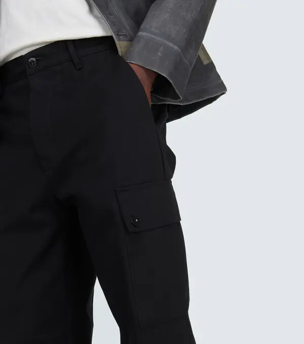 C.P. COMPANY Cotton Cargo Trousers - Black