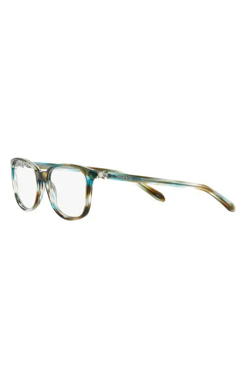 Tiffany & Co. 51mm Rectangular Eyeglasses - Turquoise