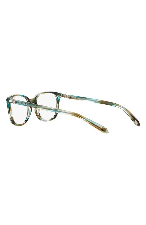 Tiffany & Co. 51mm Rectangular Eyeglasses - Turquoise