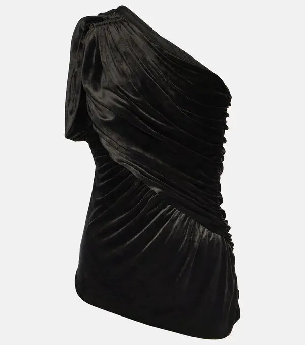 Rick Owens Amira One-shoulder Top - Black
