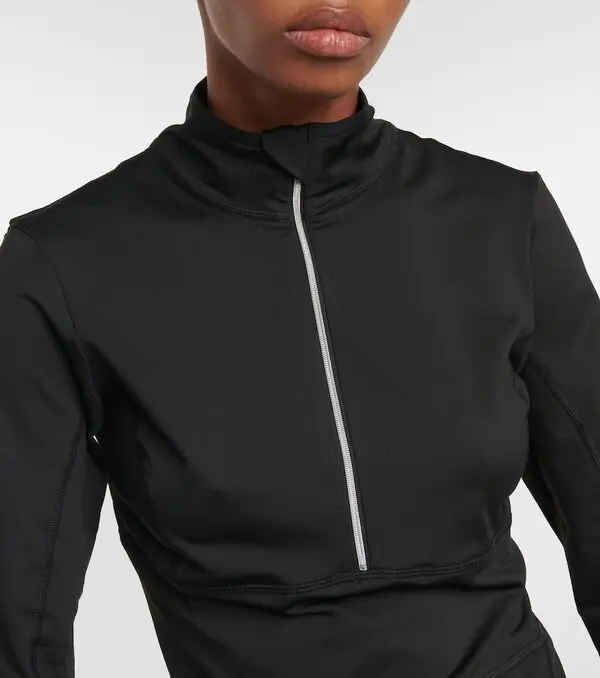 JETSET Ginger Half Zip Slim Top