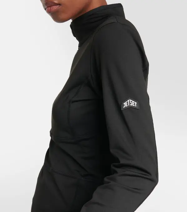 JETSET Ginger Half Zip Slim Top
