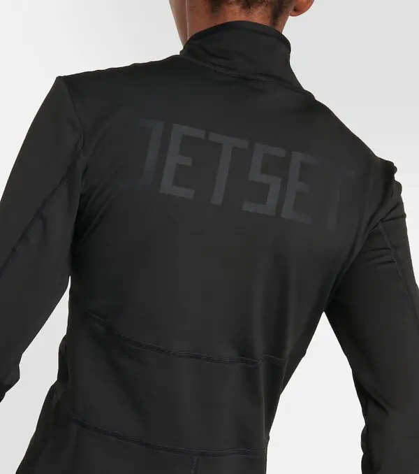 JETSET Ginger Half Zip Slim Top