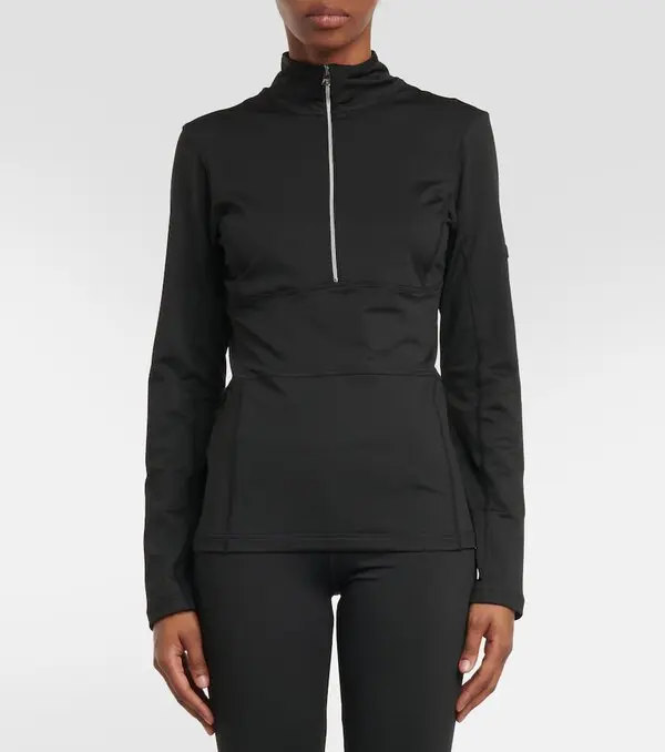 JETSET Ginger Half Zip Slim Top