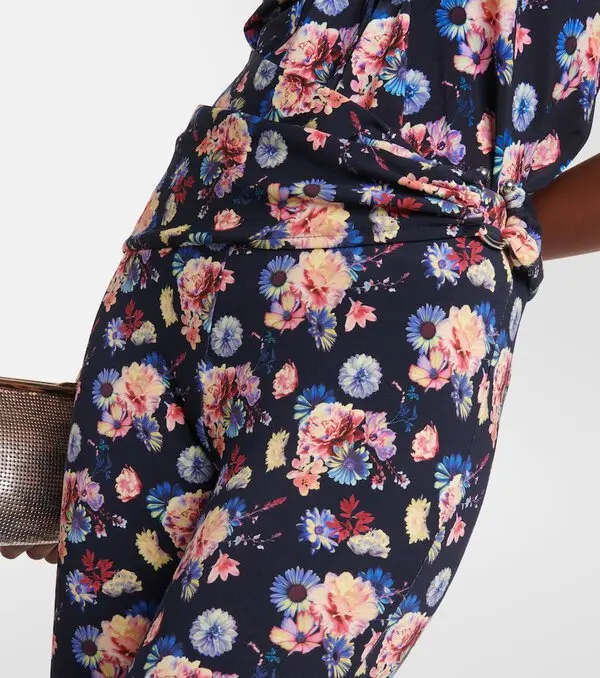 Rabanne Floral High-rise Trousers