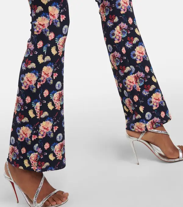Rabanne Floral High-rise Trousers