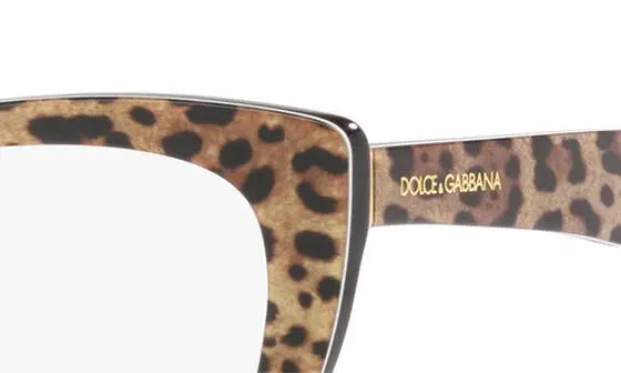 Dolce & Gabbana 54mm Cat Eye Optical Glasses - Black Brown