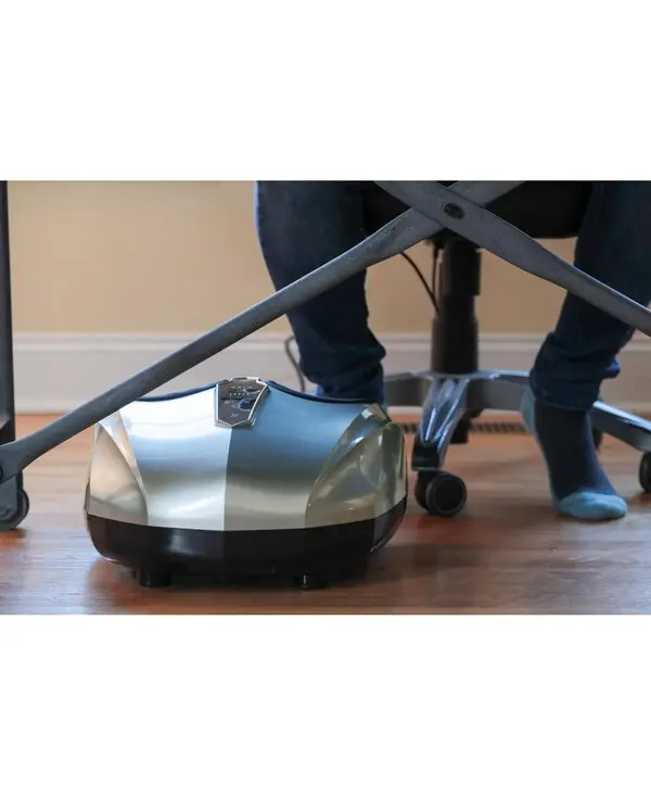 MIKO Shiatsu Foot Massager Machine With Kneading And Switchable Heat - Silver