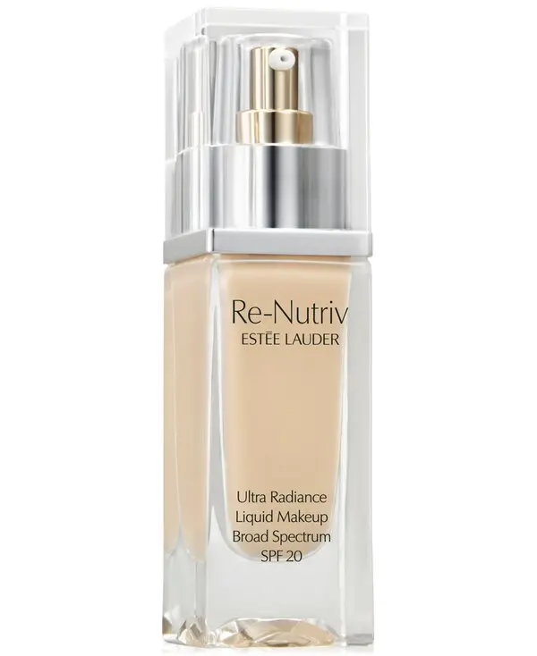 Estée Lauder Re-nutriv Ultra Radiance Liquid Foundation Spf 20 - 1w0 Warm Porcelain