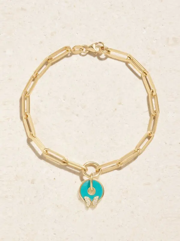 FOUNDRAE Reverie Diamond And Ceramic Bracelet - Gold
