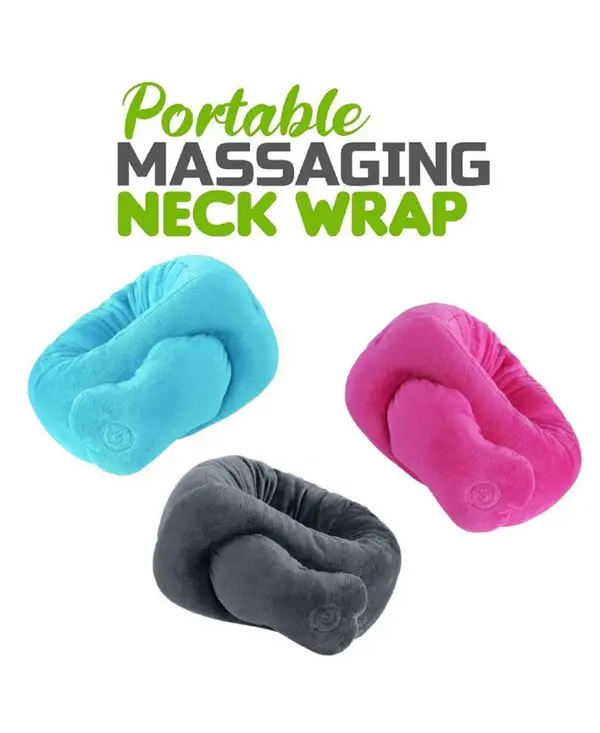 PURSONIC Portable Neck & Shoulder Adjustable Massaging Wrap - Pink