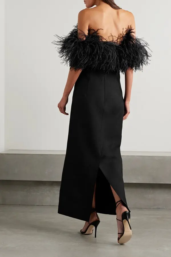 valentino off shoulder dress Valentino Garavani Bow Off-The-Shoulder Crepe Midi Dress