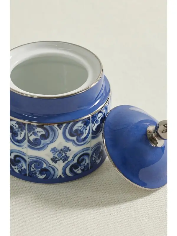 Dolce & Gabbana Printed Porcelain Sugar Bowl