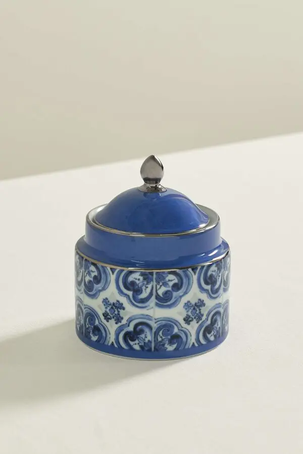 Dolce & Gabbana Printed Porcelain Sugar Bowl