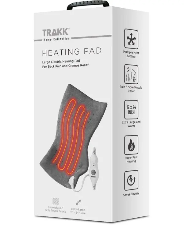 TRAKK Large Heating Pad - Grey