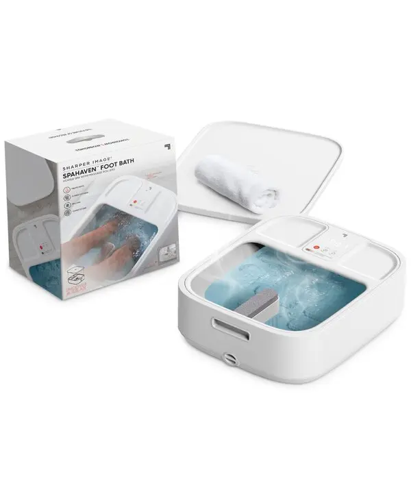 SHARPER IMAGE Spa Haven Foot Bath - White