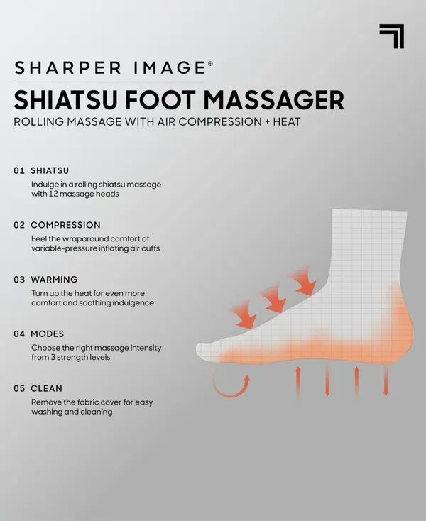 SHARPER IMAGE Shiatsu Foot Massager