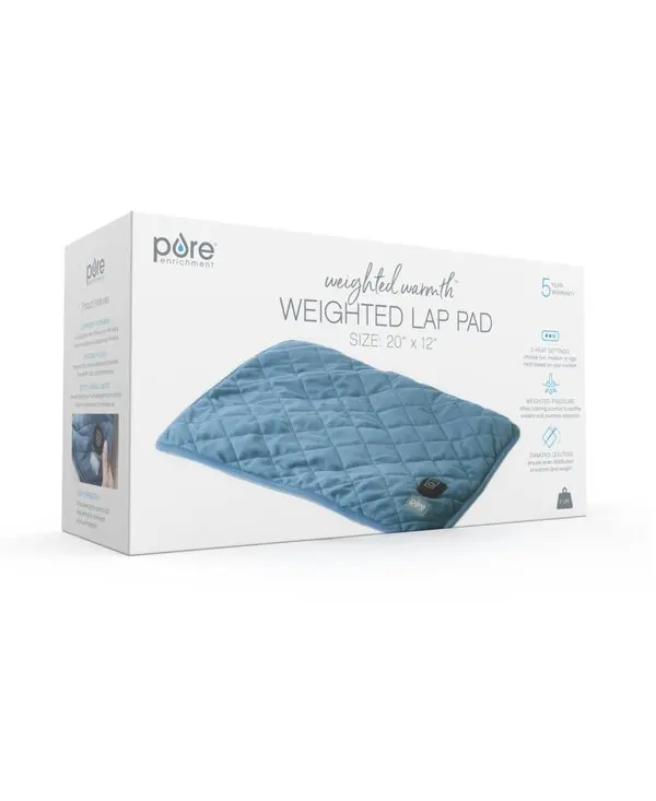 PURE ENRICHMENT Small Weighted Heated Pad - Blue