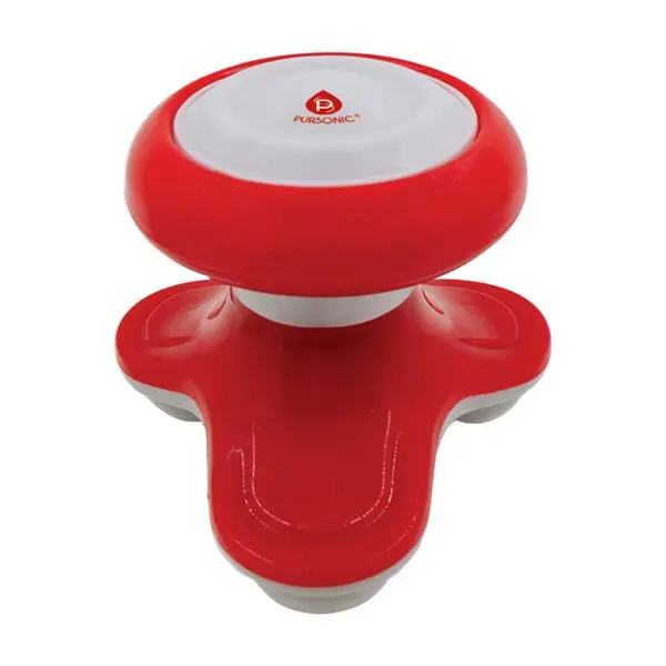 PURSONIC Handheld Sport Massager – Deep Tissue Relief On The Go - Red