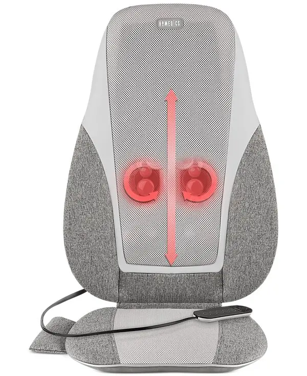 HOMEDICS Shiatsu & Vibration Heated Massage Cushion - Grey