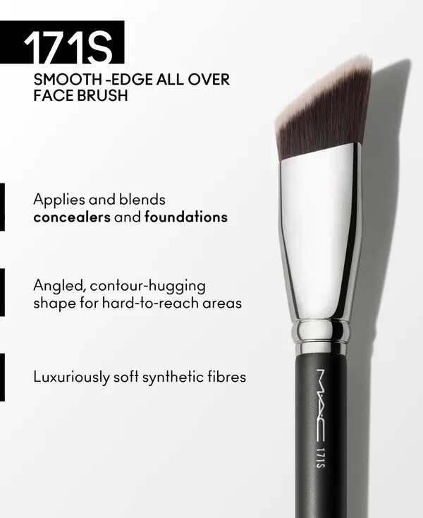 MAC COSMETICS 171s Smooth Edge All Over Face Brush - No Color