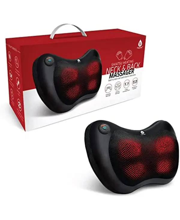 PURSONIC Shiatsu Heating Neck & Back Massager - Black