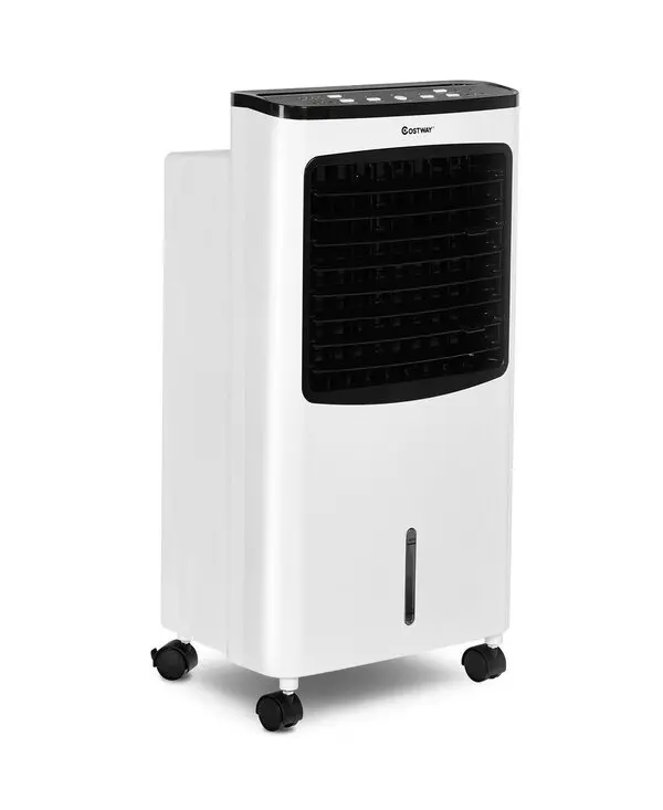 COSTWAY Portable Cooler Fan Filter Humidify Anion - White