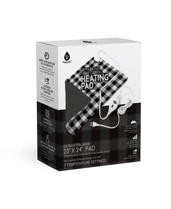 PURSONIC Extra Large Electric Heating Pad - Black