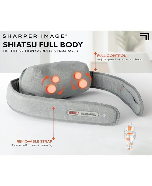 SHARPER IMAGE Shiatsu Full Body Multifunction Cordless Massager