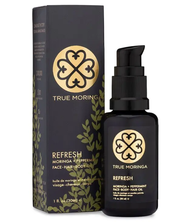 TRUE MORINGA Moringa & Peppermint Facial Oil - No Color