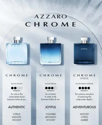 Azzaro Chrome Eau De Parfum Fragrance Collection