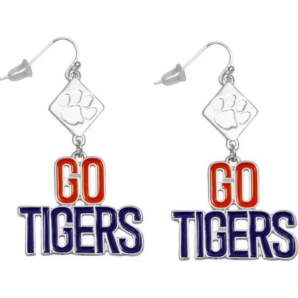 EMERSON STREET Clemson Tigers Della Earrings