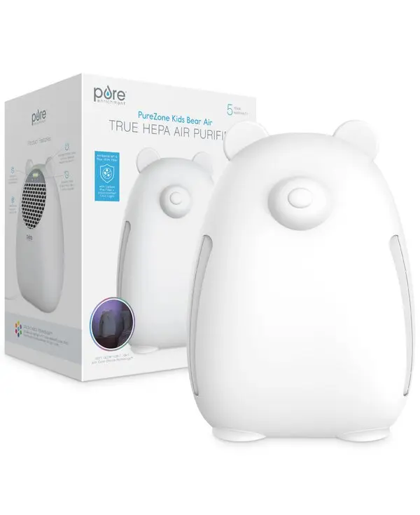 PURE ENRICHMENT Purezone True Hepa Bear-shaped Air Purifier - White