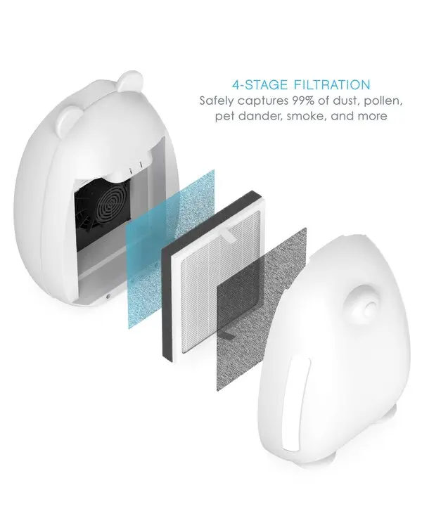 PURE ENRICHMENT Purezone True Hepa Bear-shaped Air Purifier