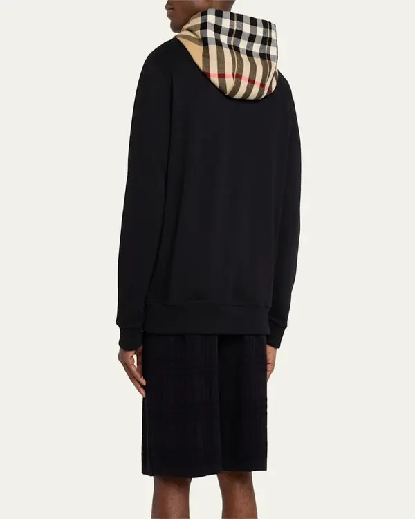 Burberry Samuel Full-zip Check Hoodie