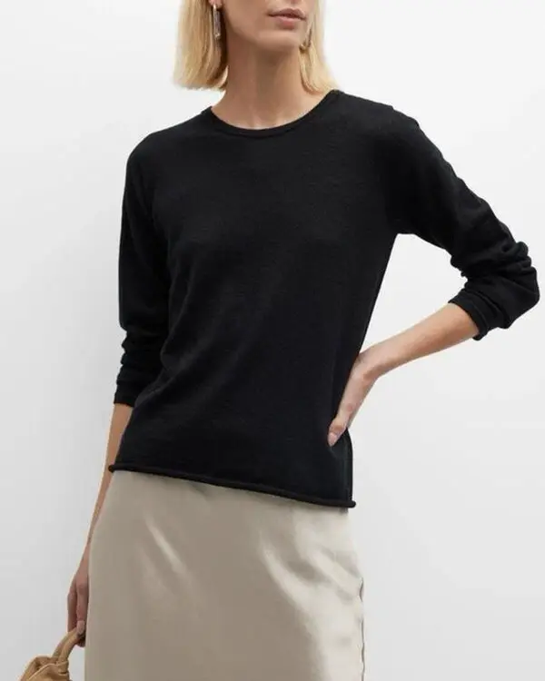 Majestic Filatures Cashmere Pullover - Noir