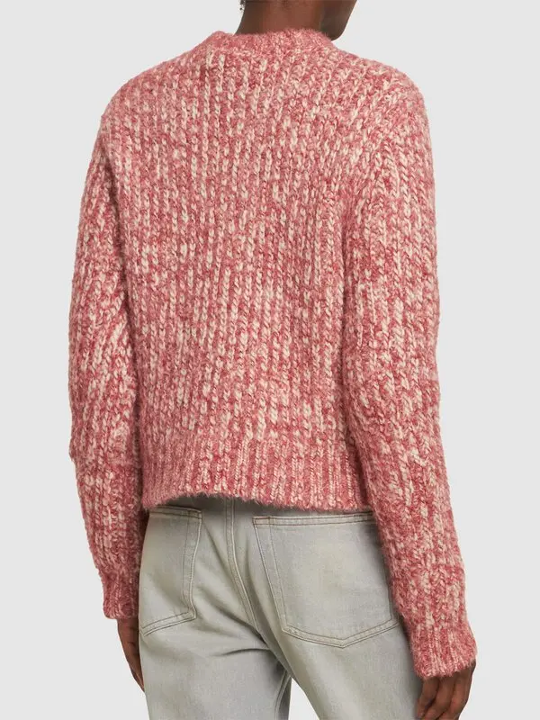 Acne Studios Chunky Mélange Wool Blend Knit Sweater
