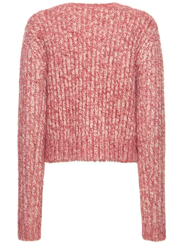 Acne Studios Chunky Mélange Wool Blend Knit Sweater