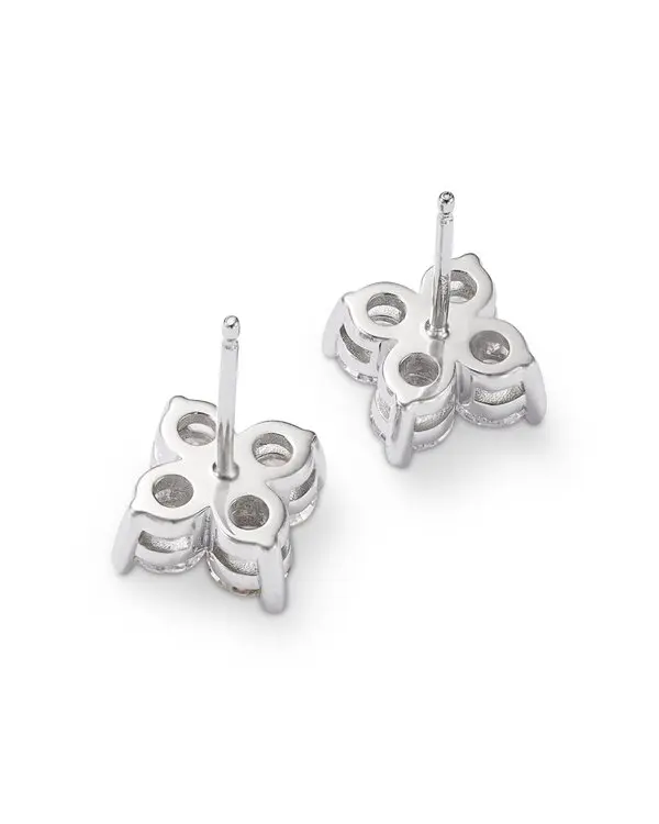 Bloomingdale'S Diamond Clover Stud Earrings, 2.50 Tcw