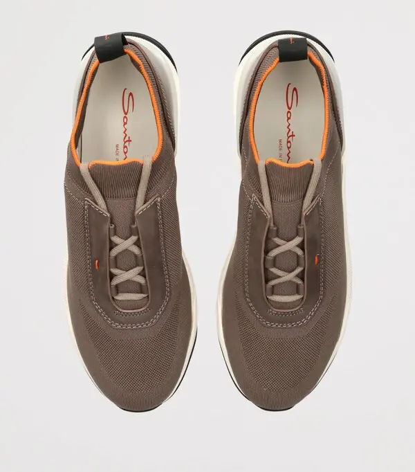 Santoni Technical Knit Runner Sneakers
