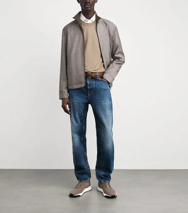 Santoni Technical Knit Runner Sneakers