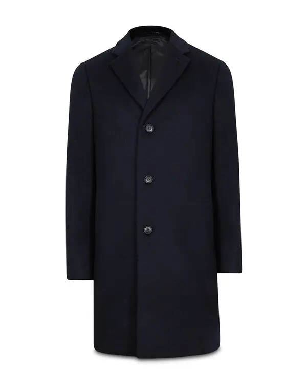 REISS Gable Overcoat - Navy