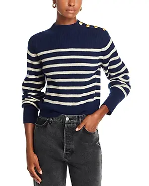 Rag & Bone Nancy Button Trim Sweater