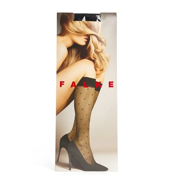 Falke Sheer Dot Knee-high Socks - Blue