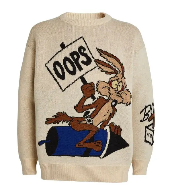 レア 極美品 Alanui アラヌイ LOONEY TUNES セーター ニット Alanui X Looney Tunes Virgin Wool Sweater - Ivory | Editorialist