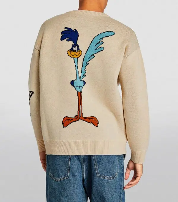 レア 極美品 Alanui アラヌイ LOONEY TUNES セーター ニット Alanui X Looney Tunes Virgin Wool Sweater - Ivory | Editorialist