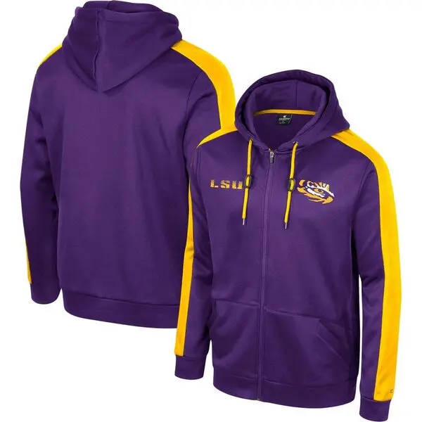 COLOSSEUM Lsu Tigers Reese Full-zip Hoodie