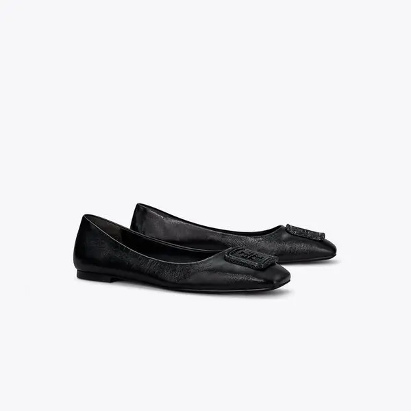 Tory Burch Georgia Pavé Ballet - Perfect Black