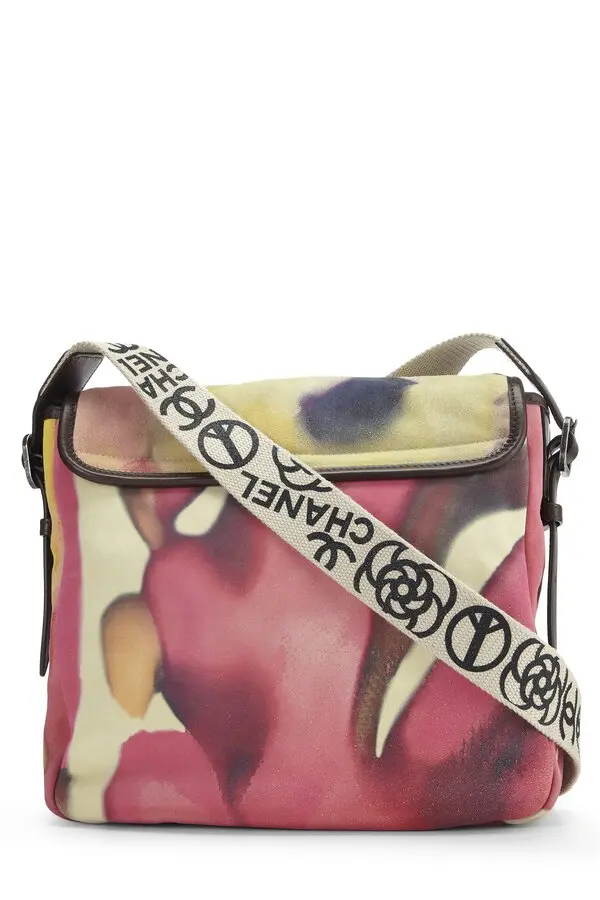 Chanel Suede Flower Power Messenger Bag